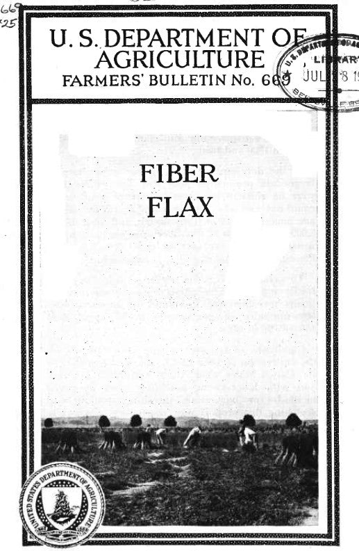 Fiber (1925) Fiber Flax – Great Lakes Staple Seeds